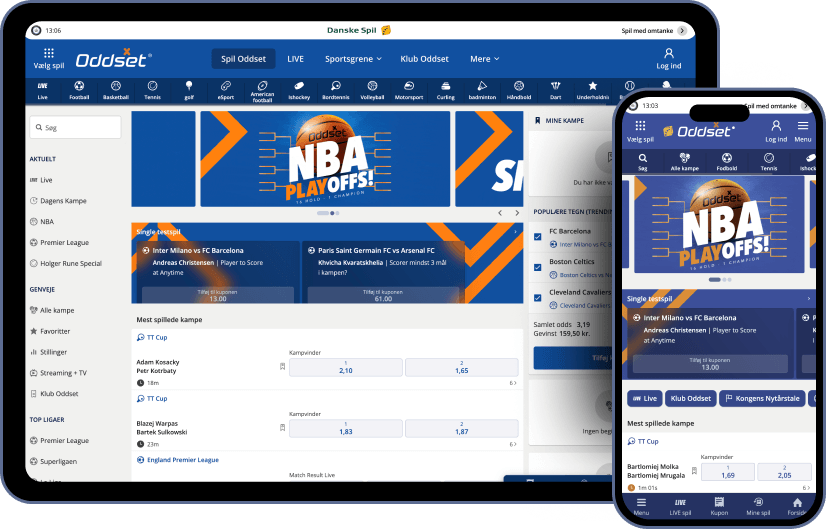 Oddset har fået et nyt look|Danske Spil